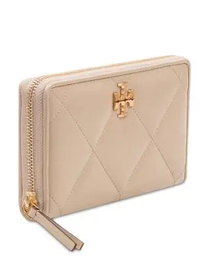 Tory Burch Continental Zip Wallet With Quilted Design