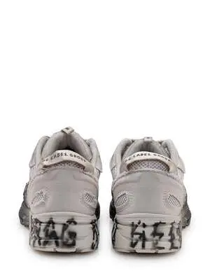 44 LABEL GROUP Distressed Effect Sneakers With Mesh Inserts