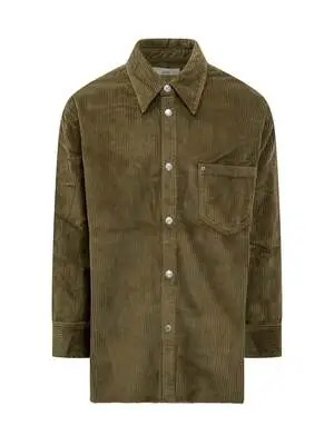 AMI Paris Textured Long-sleeve Shirt With Pockets
