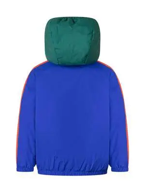 BOBO CHOSES Reversible Mini Anorak Jacket With Hood - Multicolor