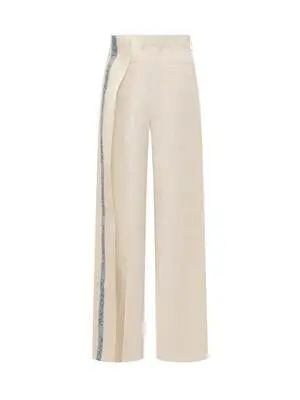 JW Anderson J. W. Anderson Painted Trousers With Coordinating Jacket - Cream