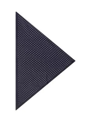Destin Triangle Bandana In 100% Wool - Navy