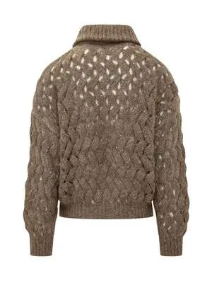 Brunello Cucinelli Roll Neck Cardigan