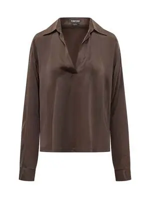 TOM FORD TOM FORD Silk Satin Polo