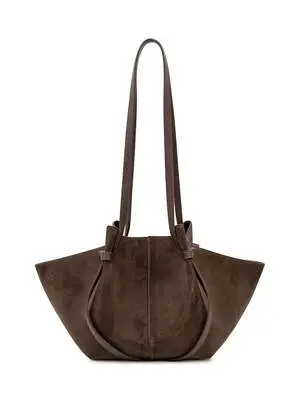 Yuzefi Suede Shoulder Bag - Ganache