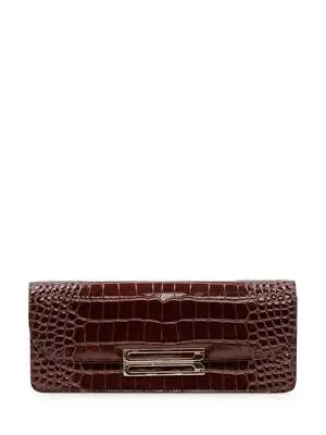 Victoria Beckham VICTORIA BECKHAM Mini Est-West Clutch Dark Brown