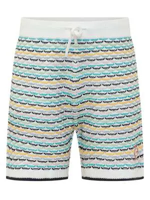 Casablanca Tuck Stitch Mini Shorts - Multi