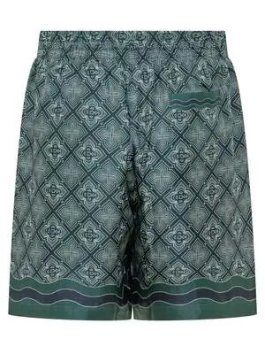 Casablanca Monogram Silk Shorts