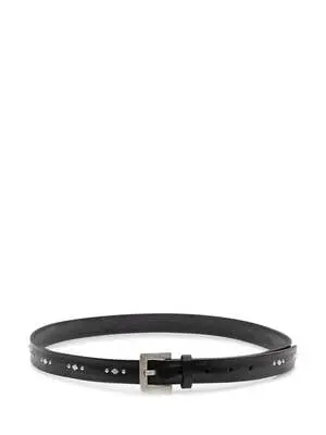 Orciani Sporty Leather Belt - Nero