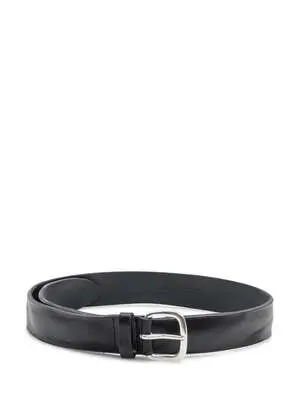 Orciani Classic Leather Belt With Metal Buckle - Nero
