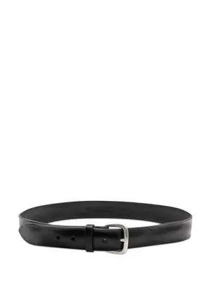 Orciani Classic Leather Belt With Metal Buckle - Nero
