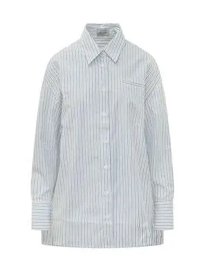 BALOSSA Striped Button-up Shirt - 1