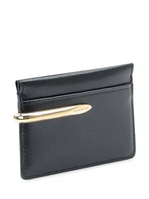 Givenchy Luxury Card Holder With Metallic Detailing - Black