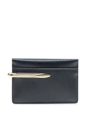Givenchy Luxury Card Holder With Metallic Detailing - Black