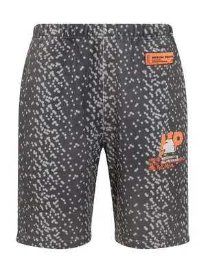 Heron Preston Polka Dot Cotton Shorts - Nero