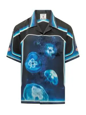 Casablanca Cuban Collar Silk Shirt - 05