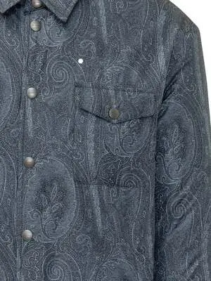Etro Paisley Overshirt - Blu