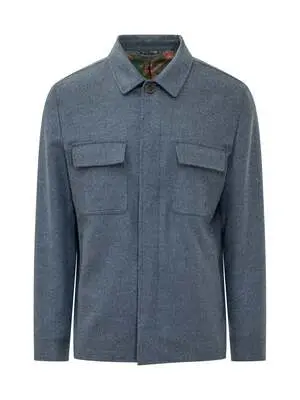 Etro Patch-pocket Shirt Jacket - Blu