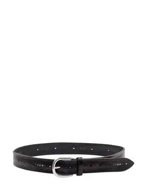 Orciani Belt With Metallic Buckle And Decorative Details - Nero