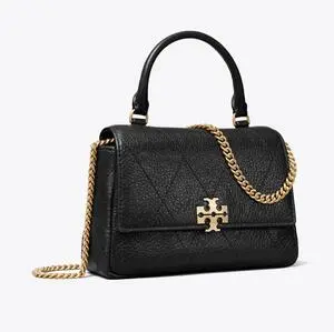 Tory Burch Mini Quilted Top Handle Chain Wallet