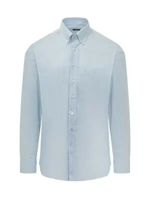 Etro Rome Logo Button-down Shirt - Azzurro