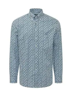 Etro Rome Logo Button-down Shirt - Bianco