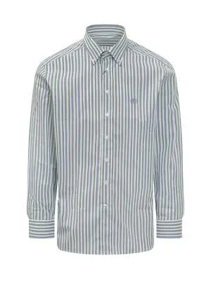 Etro Striped Linen Shirt - Azzurro