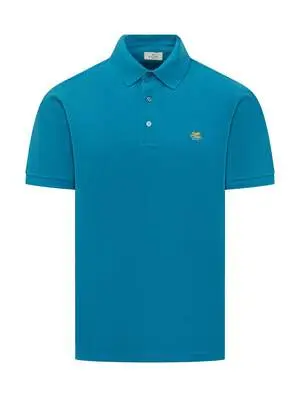 Etro Classic Polo - Azzurro