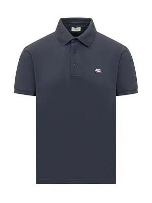 Etro Classic Polo - Blu