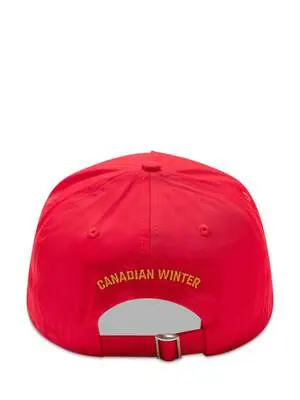 Dsquared2 Baseball Cap In Gabardine - Rosso