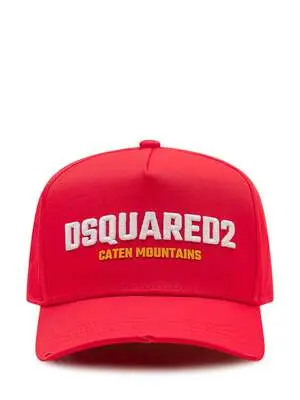 Dsquared2 Gabardine Baseball Cap - Rosso