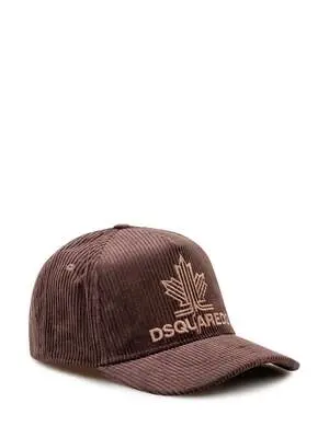 Dsquared2 Velvet Baseball Cap - Marrone