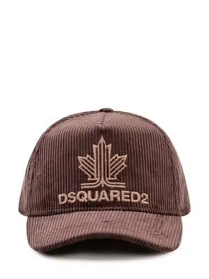Dsquared2 Velvet Baseball Cap - Marrone