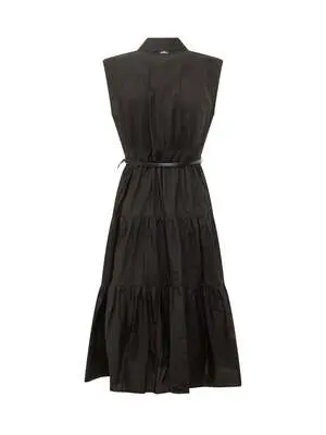 Michael Kors Belted Midi Shirt Dress
