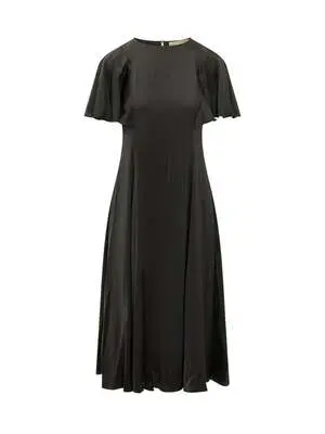 Michael Kors Cape Sleeve Midi Dress