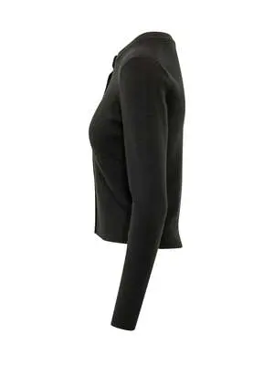 Michael Kors Merino Rib Crew Cardigan