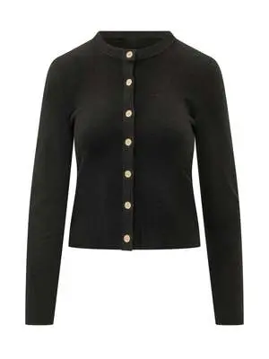 Michael Kors Merino Rib Crew Cardigan