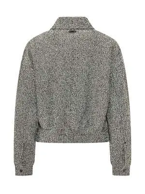 Michael Kors Tweed Bomber Jacket