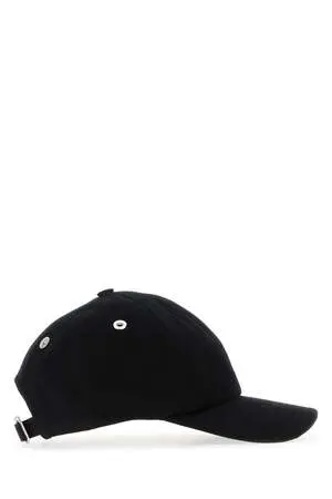 AMI Paris Embroidered Cap - Black