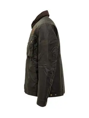 BARBOUR INTERNATIONAL Steve Mcqueen Patch Waxed Cotton Jacket