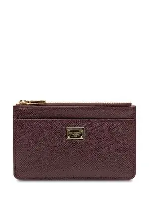 Dolce & Gabbana Dolce & Gabbana Premium Vitello Mini Card Holder Mosto