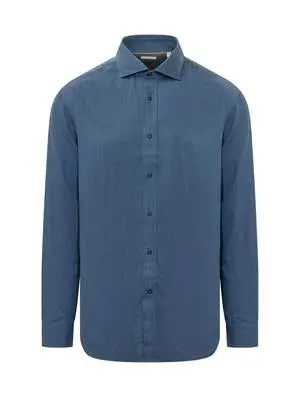 Brunello Cucinelli Classic Button-front Shirt - Ocean Blue