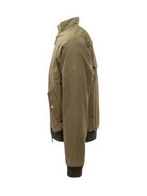 BARBOUR INTERNATIONAL Cotton Waxed Bomber Jacket - Sand