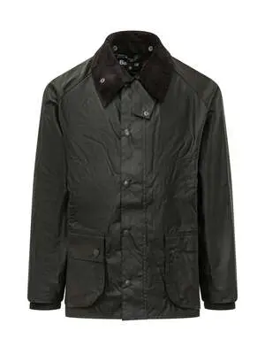 Barbour Waxed Cotton Jacket With Velvet Collar