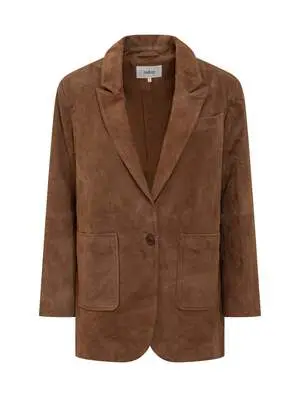 Ba&sh Leather Scamosciata Blazer
