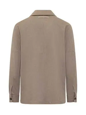 Zegna Wool Overshirt With Pocket