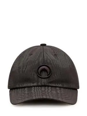MARINE SERRE Baseball Moire Hat - Black/black