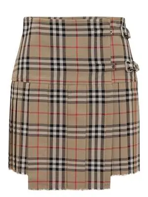 Burberry Check Mini Skirt
