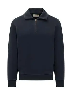 BL'KER Mini Zip Neck Sweatshirt - Navy