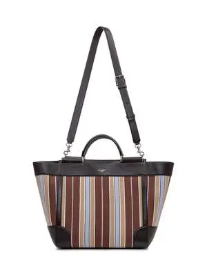 Dolce & Gabbana Striped Motif Handbag